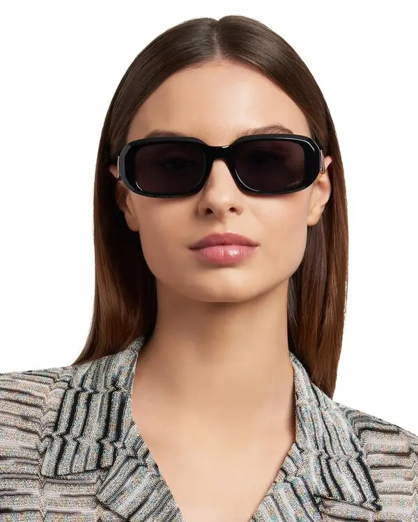 Missoni Rectangular Sunglasses, 52mm - Black