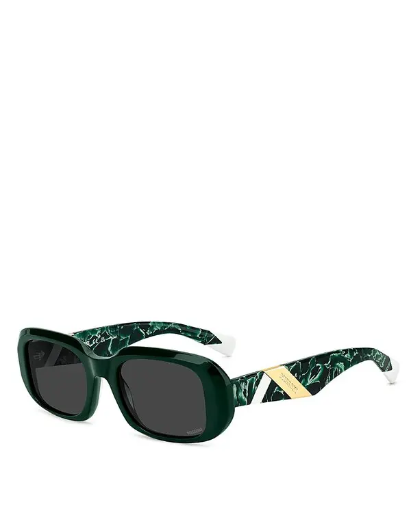 Missoni 52mm Rectangular Sunglasses - Green