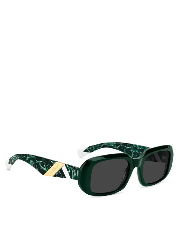 Missoni 52mm Rectangular Sunglasses - Green