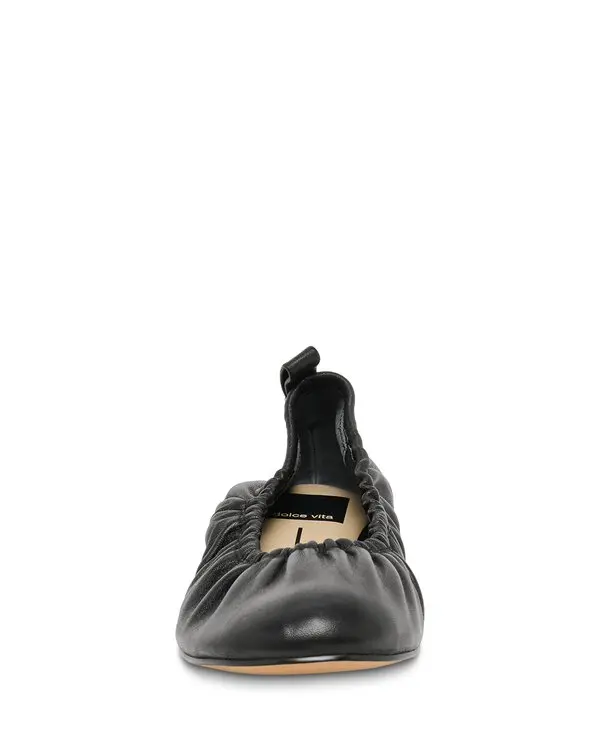 Dolce Vita Conrad Ballet Flats - Black Leather