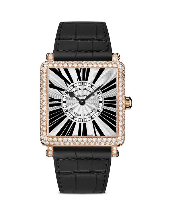 Franck Muller Master Square Watch, 36.6mm X 29.5mm - White/black