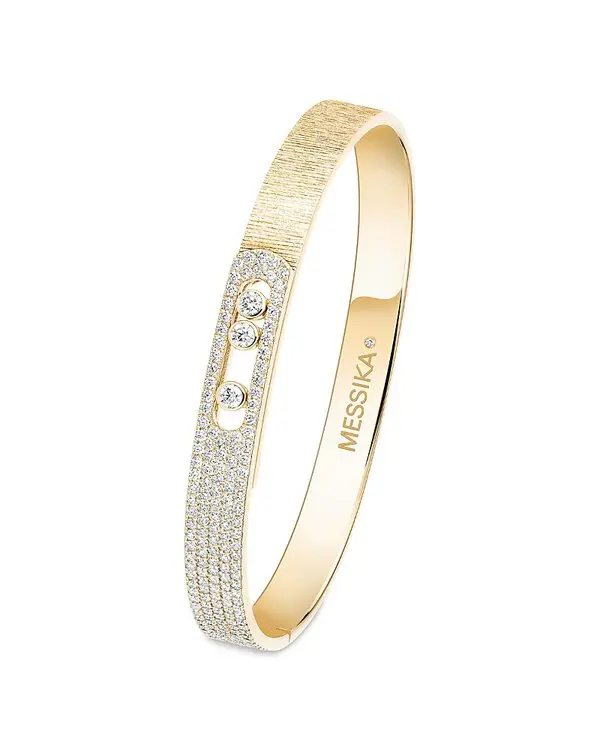 Messika 18k Yellow Diamond Move Noa Bangle Bracelet - Gold