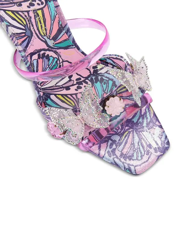 Kurt Geiger Embellished Butterfly Mule Sandals