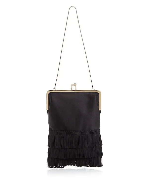 REFORMATION Skye Mini Top Handle Bag - Black