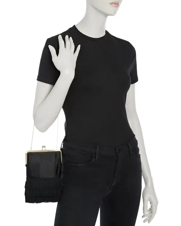 REFORMATION Skye Mini Top Handle Bag - Black