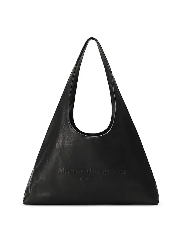 Alexander Wang Pike Medium Leather Hobo Bag - Black