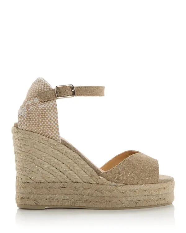CastaÑer Blaudi Espadrille Wedge Sandals - Oro