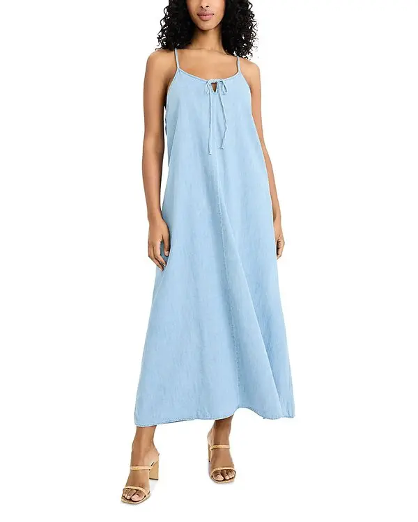 THE GOOD JOURNEY Chambray Midi Dress