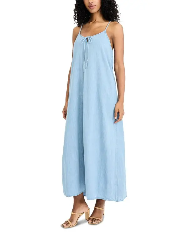 THE GOOD JOURNEY Chambray Midi Dress