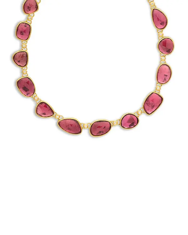 Gurhan 24k Yellow Tourmaline And Diamond Necklace - Gold