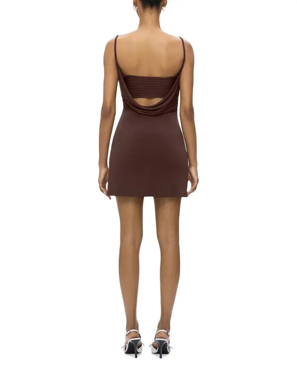Herve Leger The Elizabeth Mini Dress - Coffee
