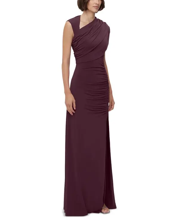 Herve Leger High Slit Asymmetrical Gown - Pinot