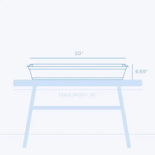 BLOEM 30 Inch Dura Cotta Window Box Planter