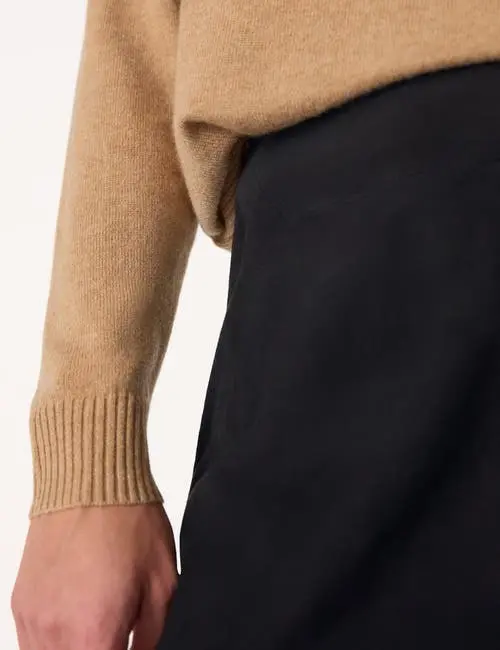 Whistles Suede A-line Mini Skirt - Black