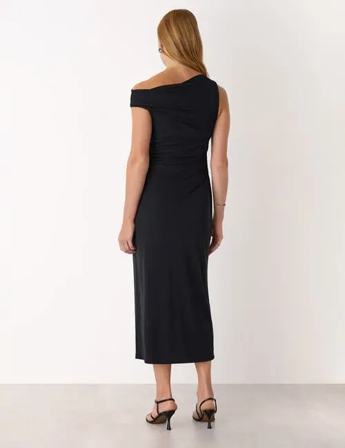 Whistles Jersey Crepe Asymmetric Dress