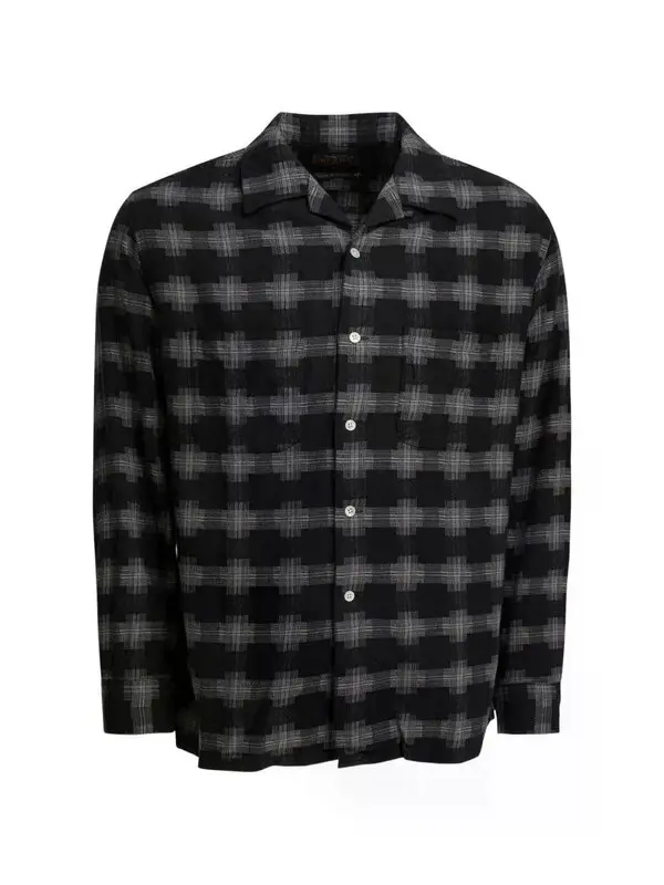 BEAMS Plaid-pattern Shirt - Black