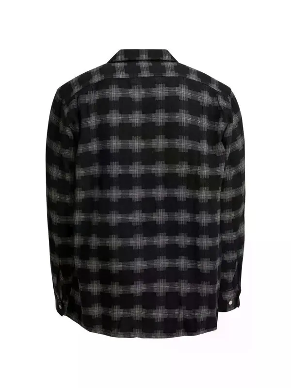 BEAMS Plaid-pattern Shirt - Black