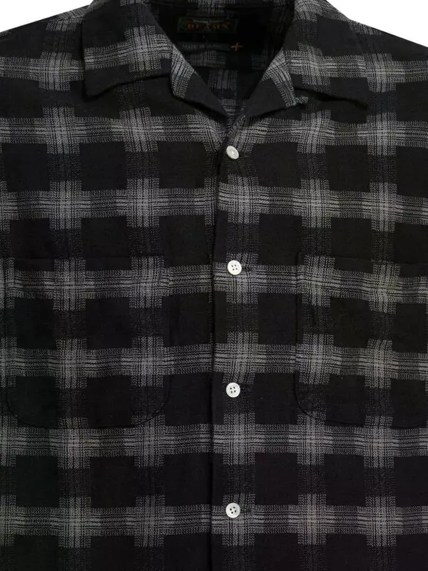 BEAMS Plaid-pattern Shirt - Black