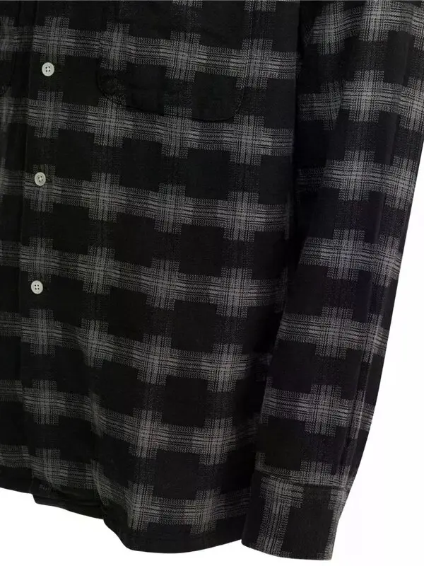 BEAMS Plaid-pattern Shirt - Black