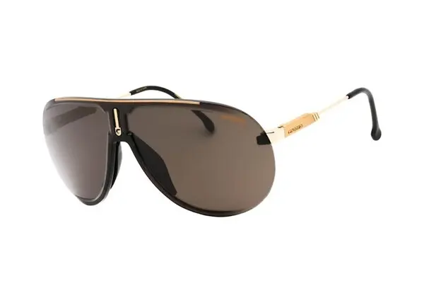 Carrera Eyewear Super Champion Aviator Sunglasses - Black Gold/grey (superchampion/02m2 9k)