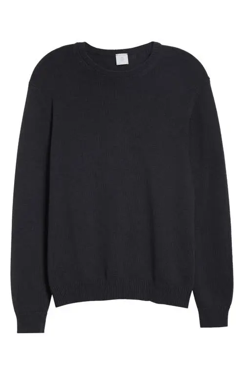 Eleventy Cotton & Silk Crewneck Sweater - 22 Black