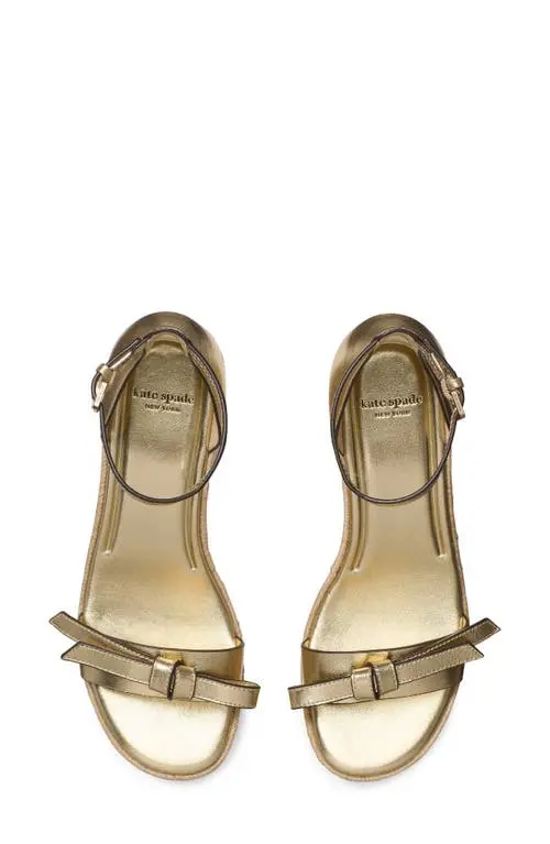 Kate Spade New York Metallic Espadrille Wedge