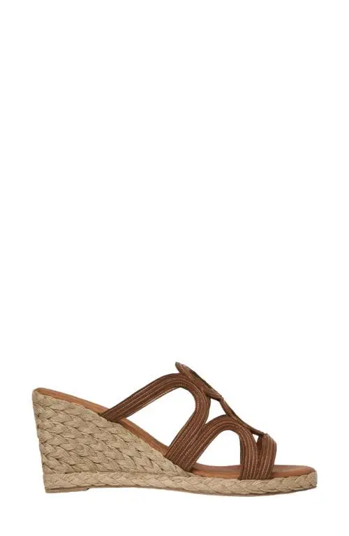Andre Assous Neena Espadrille Wedge Sandal - Cognac