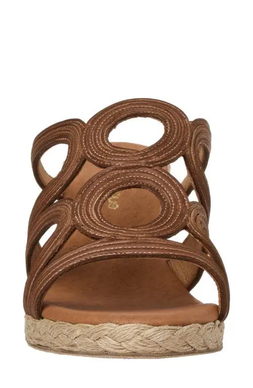 Andre Assous Neena Espadrille Wedge Sandal - Cognac