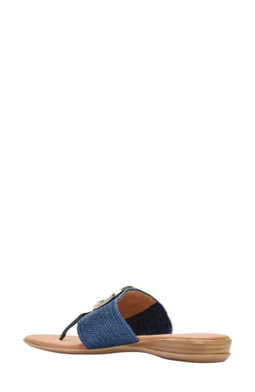 Andre Assous Nixi Thong-toe Slide Sandal - Navy