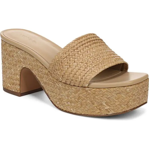 Vince Clarita Woven Platform Sandal