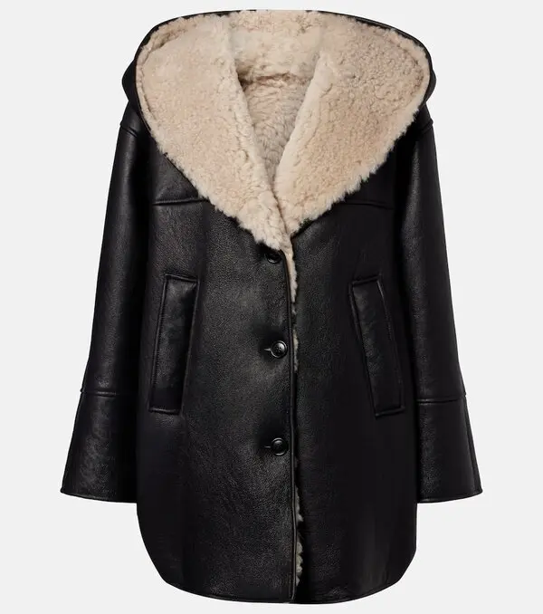 Alaïa Shearling-lined Leather Coat