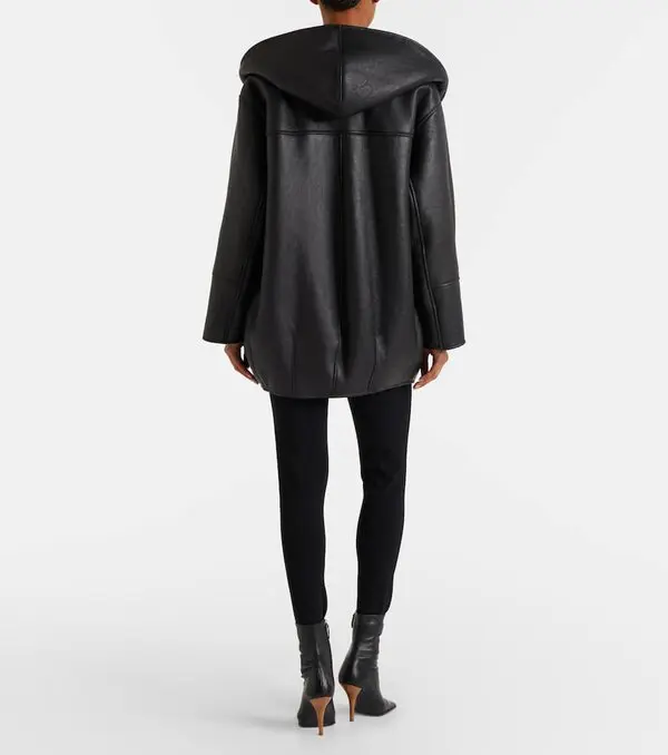 Alaïa Shearling-lined Leather Coat