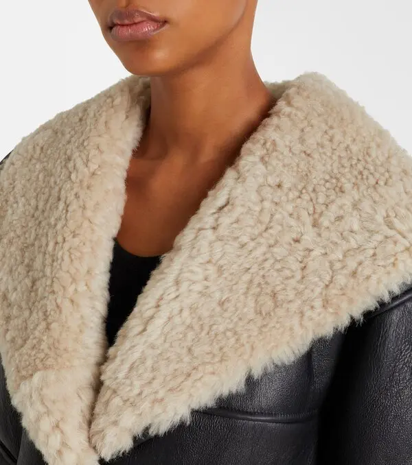 Alaïa Shearling-lined Leather Coat