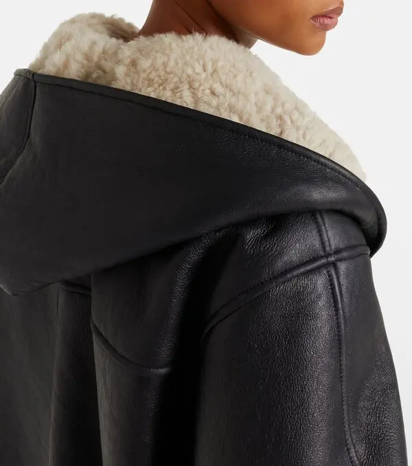 Alaïa Shearling-lined Leather Coat