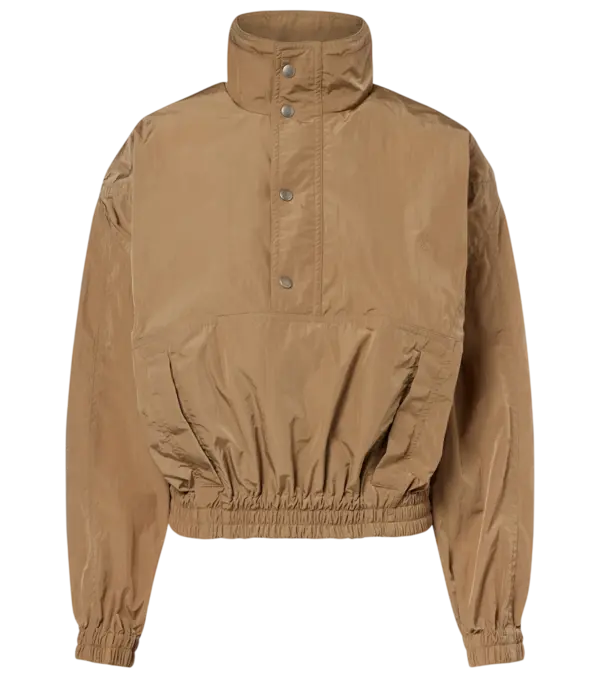 Saint Laurent Gathered Canvas Jacket - Beige