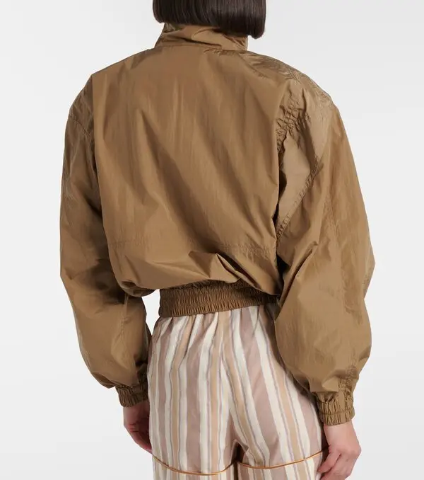 Saint Laurent Gathered Canvas Jacket