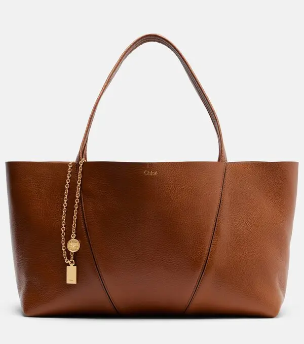 Chloé Spin East-west Tote Bag - Brown