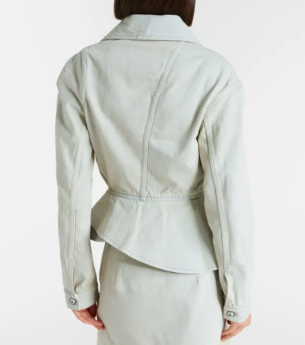 VIVIENNE WESTWOOD Stormy Faded Denim Jacket - Blue