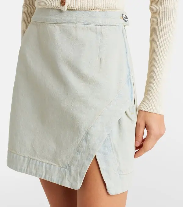 VIVIENNE WESTWOOD Rita Faded Denim Miniskirt