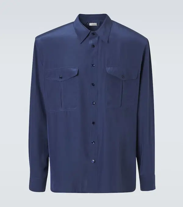 Saint Laurent Long-sleeved Shirt - Blue