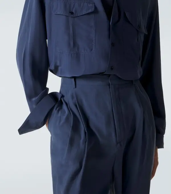Saint Laurent Long-sleeved Shirt - Blue
