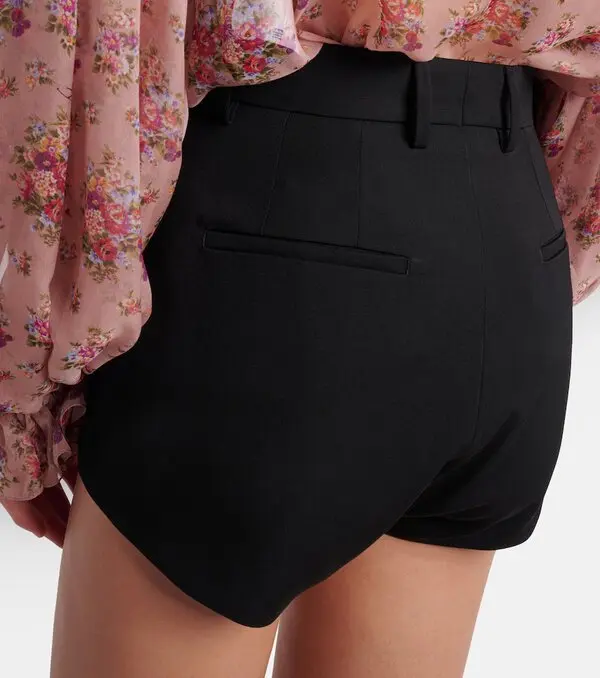 Dolce & Gabbana Virgin Wool Gabardine Micro Shorts