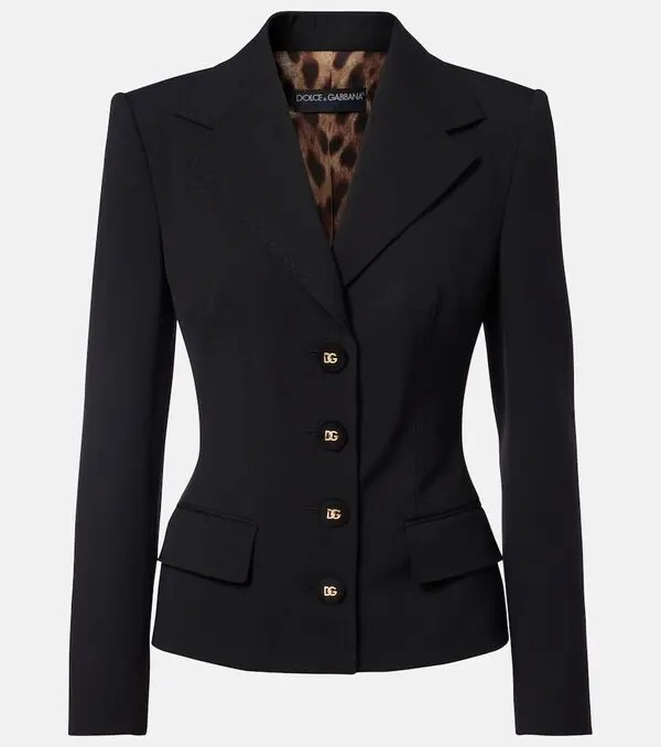 Dolce & Gabbana Wool-blend Blazer - Black