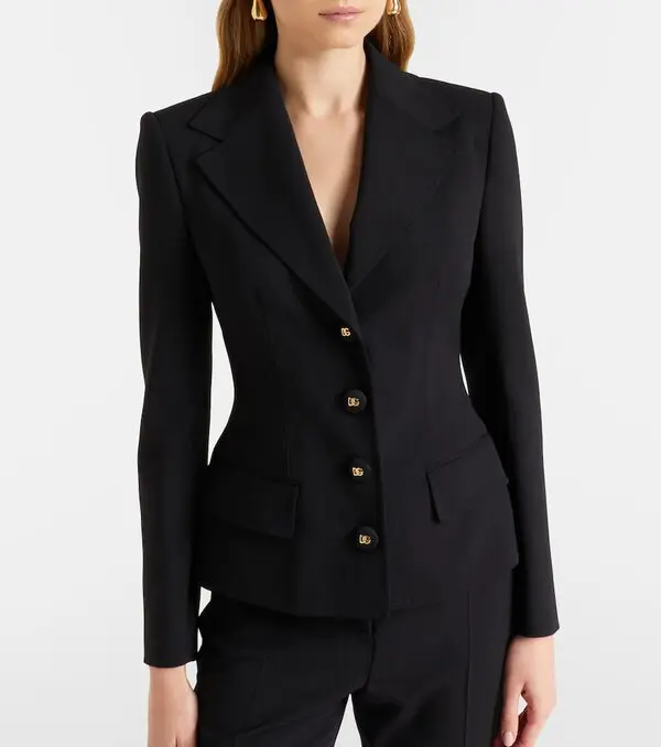 Dolce & Gabbana Wool-blend Blazer - Black