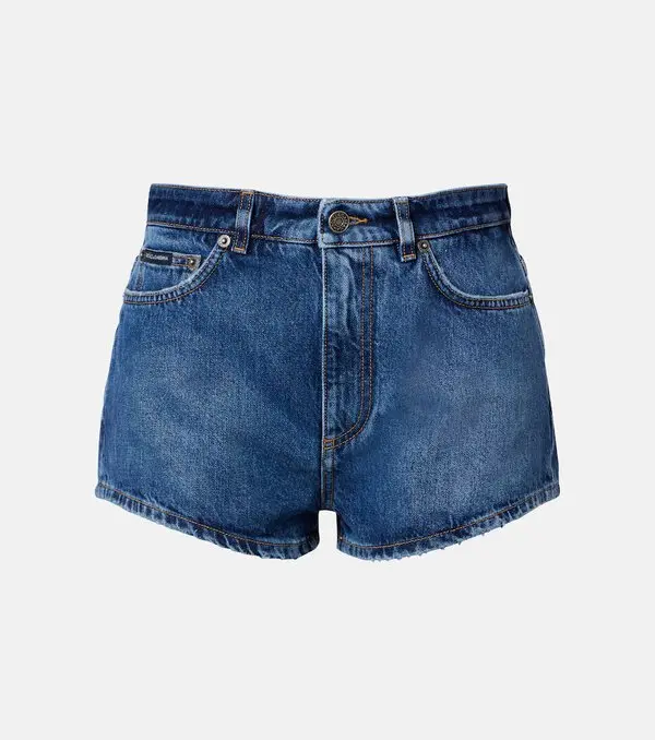 Dolce & Gabbana Denim Micro Shorts - Blue