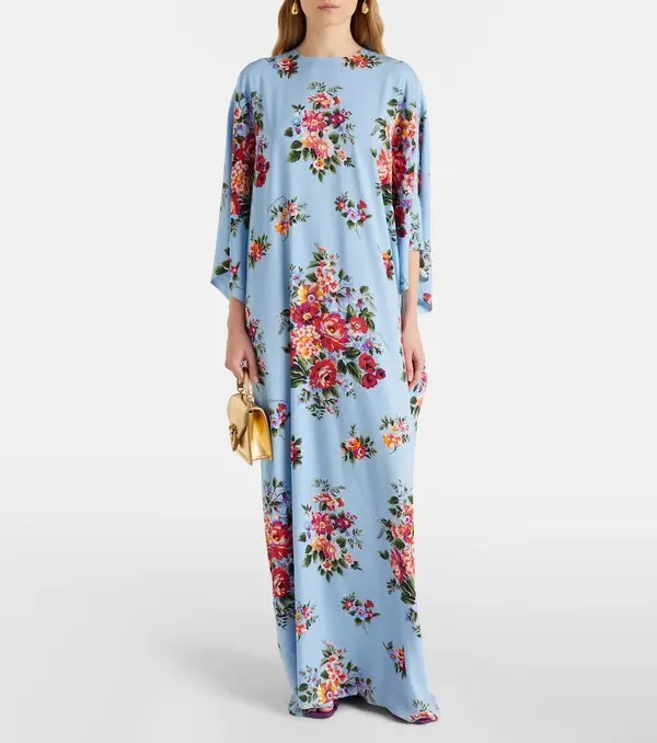 Dolce & Gabbana Floral Silk-blend Kaftan