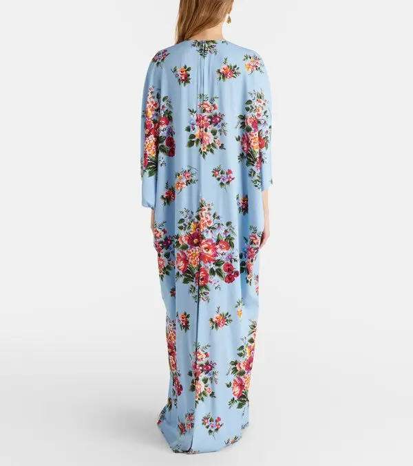 Dolce & Gabbana Floral Silk-blend Kaftan