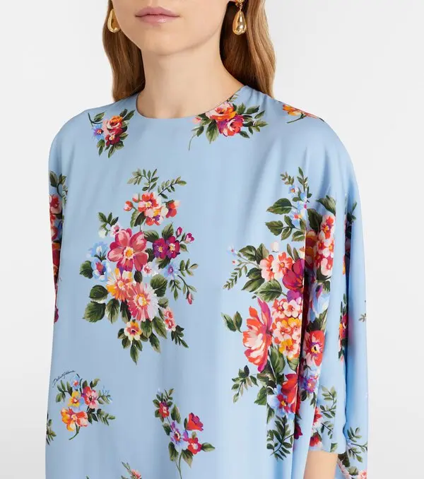 Dolce & Gabbana Floral Silk-blend Kaftan
