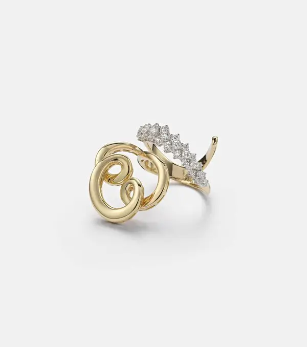 Yeprem 18kt Yellow Ring With Diamonds - Gold