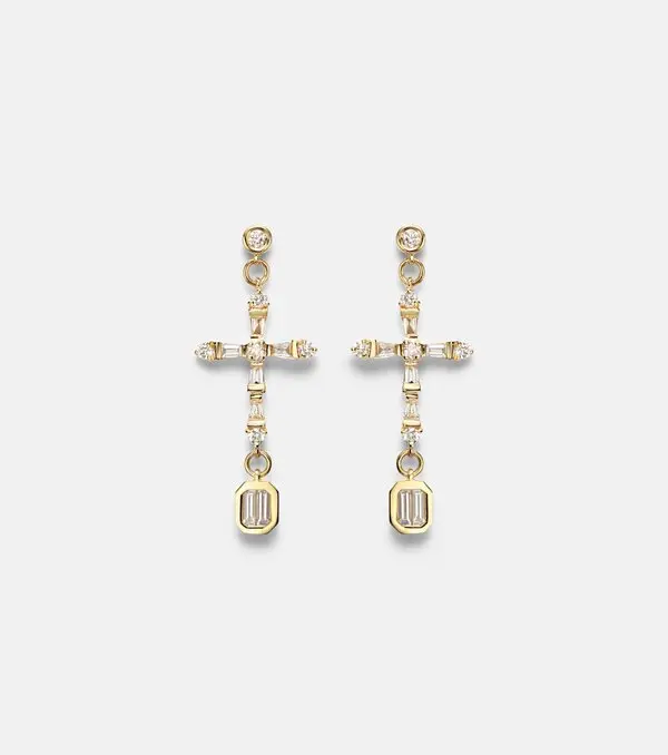 Shay Jewelry 18kt Yellow Diamond Drop Earrings - Gold